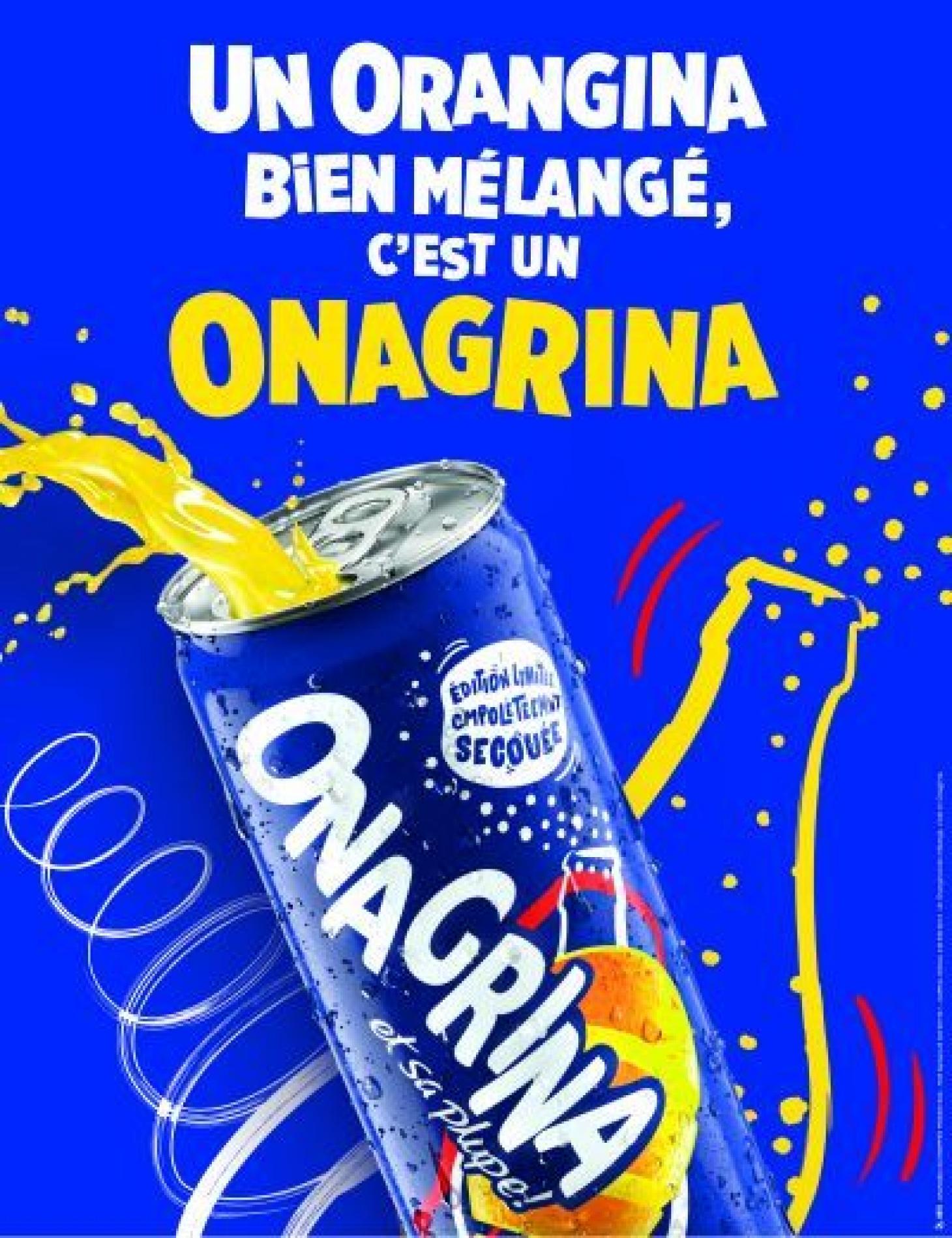 Orangina entend secouer l'été...en secouant et mélangeant les lettres ...