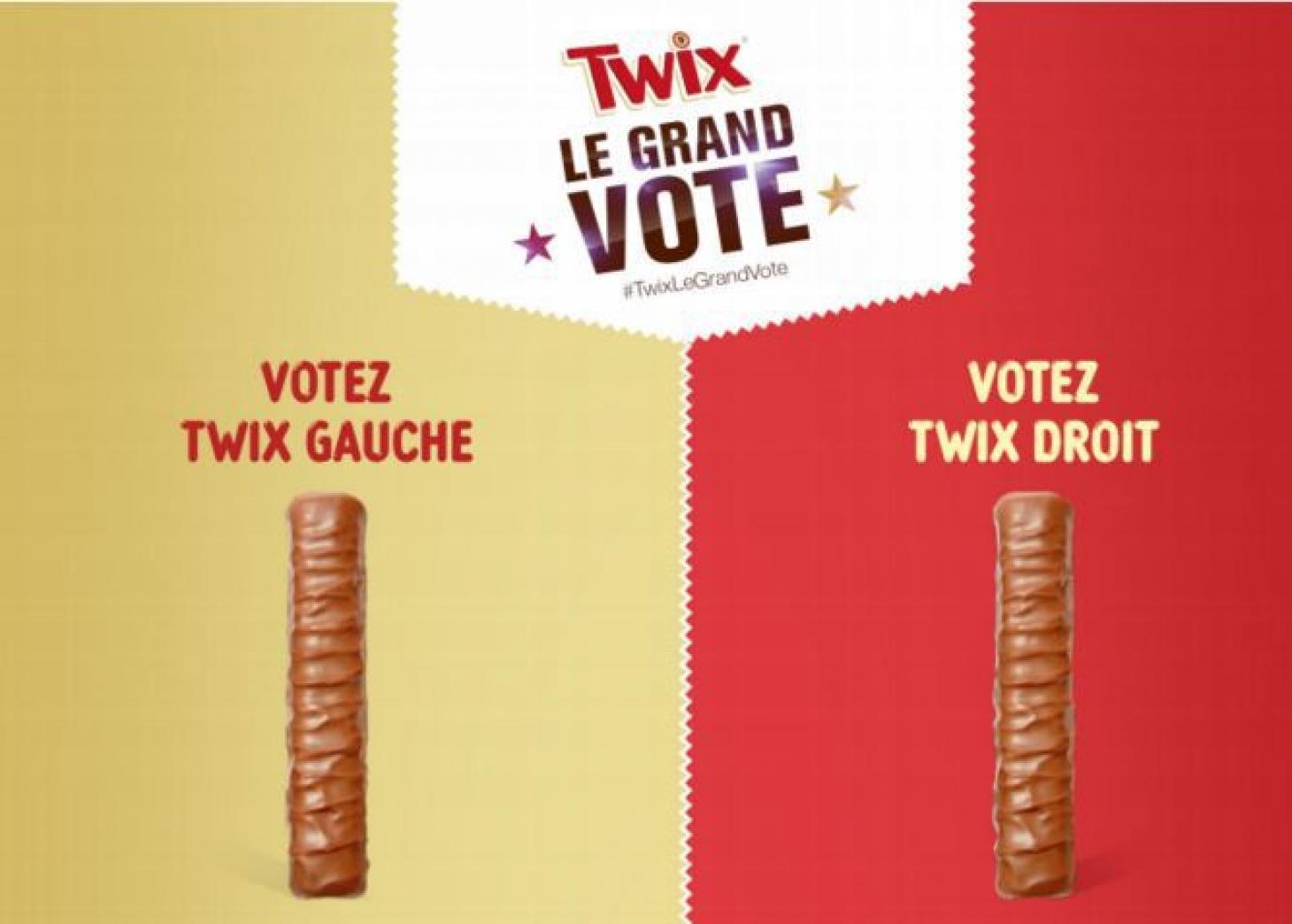 Twix : Droite ou Gauche, la marque continue sa campagne pour inciter ...