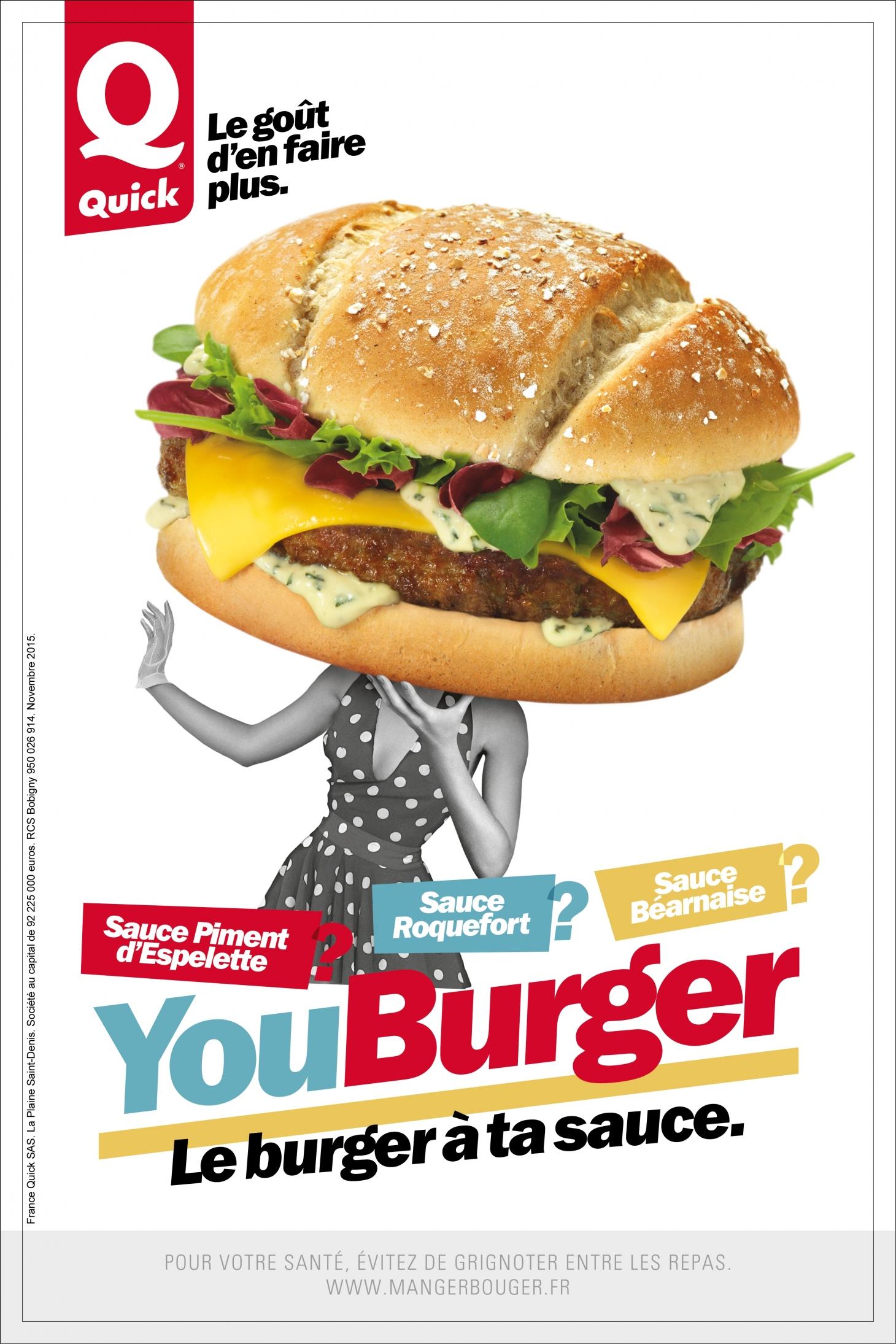 Quick lance son YouBurger, co-création et personnalisation du burger à ...
